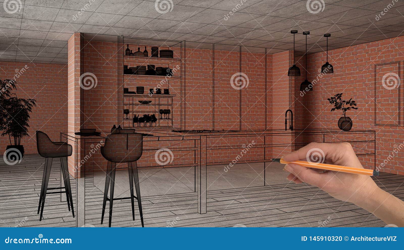 Home Renovation, House Development Concept Background, Interior Design ...