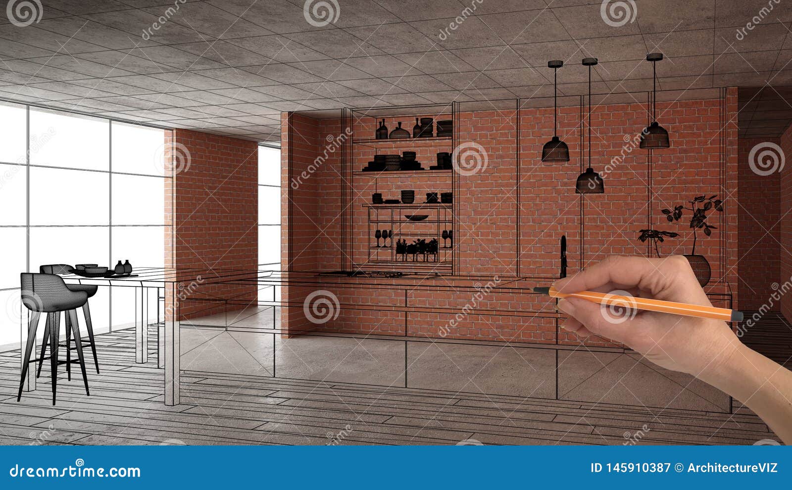 Home Renovation, House Development Concept Background, Interior Design ...