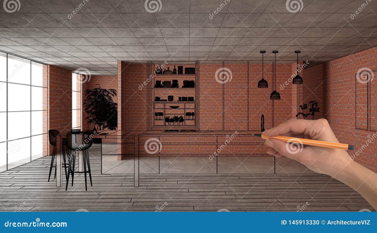 Home Renovation, House Development Concept Background, Interior Design ...