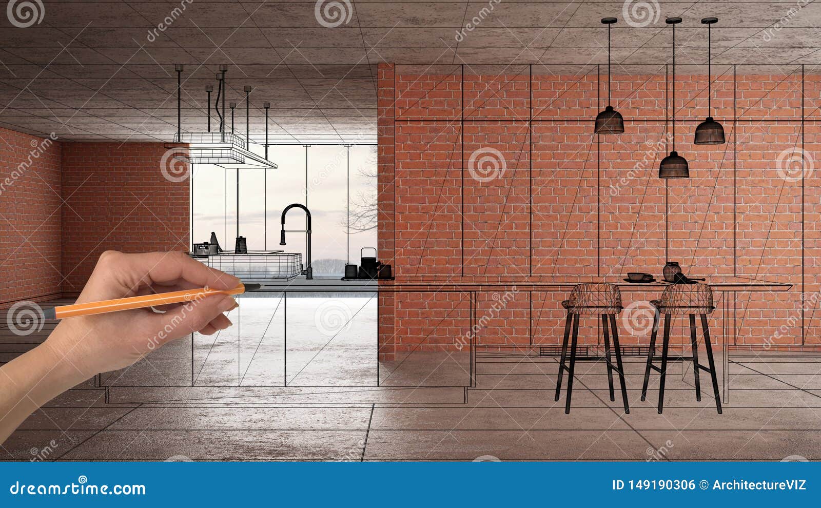 Home Renovation, House Development Concept Background, Interior Design ...