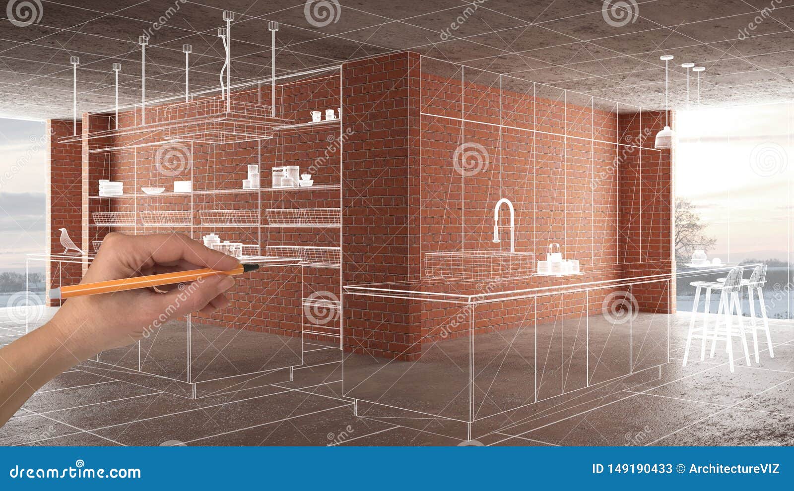 Home Renovation, House Development Concept Background, Interior Design ...