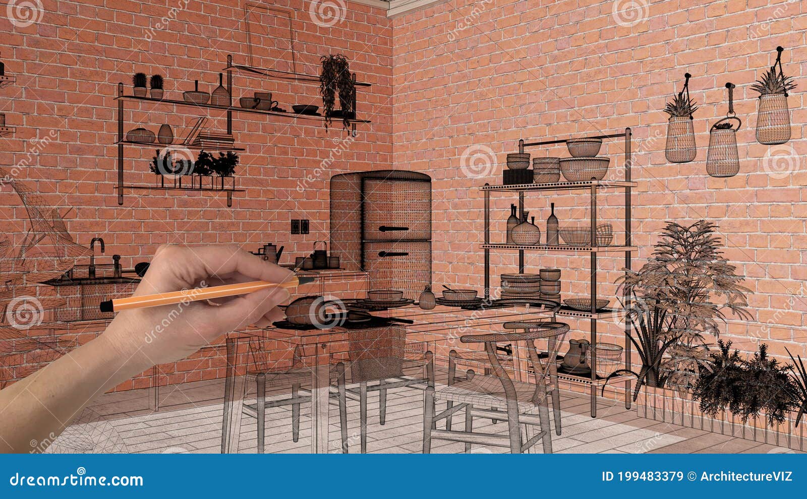 Home Renovation, House Development Concept Background, Interior Design ...