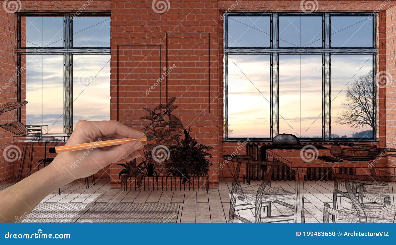 Home Renovation, House Development Concept Background, Interior Design ...