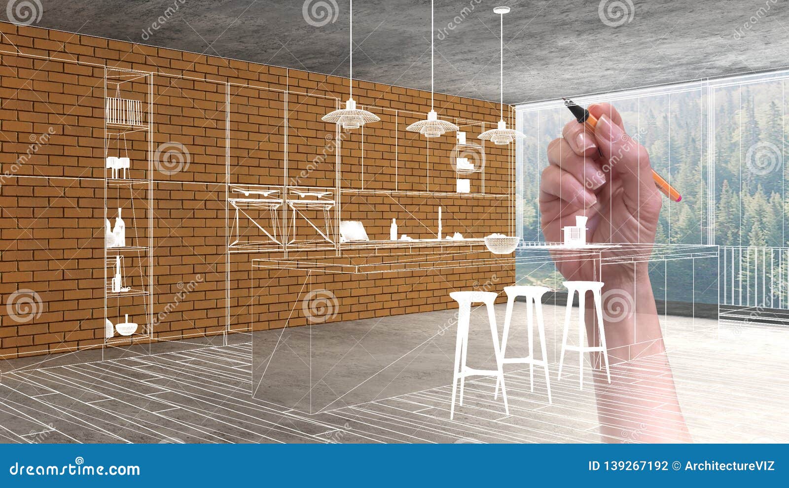 Home Renovation, House Development Concept Background, Interior Design ...