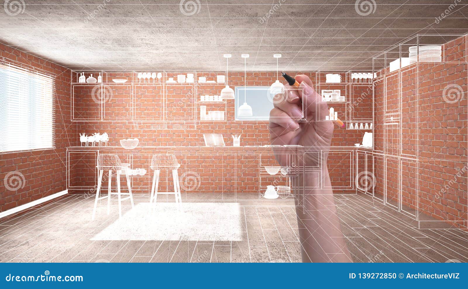 Home Renovation, House Development Concept Background, Interior Design ...