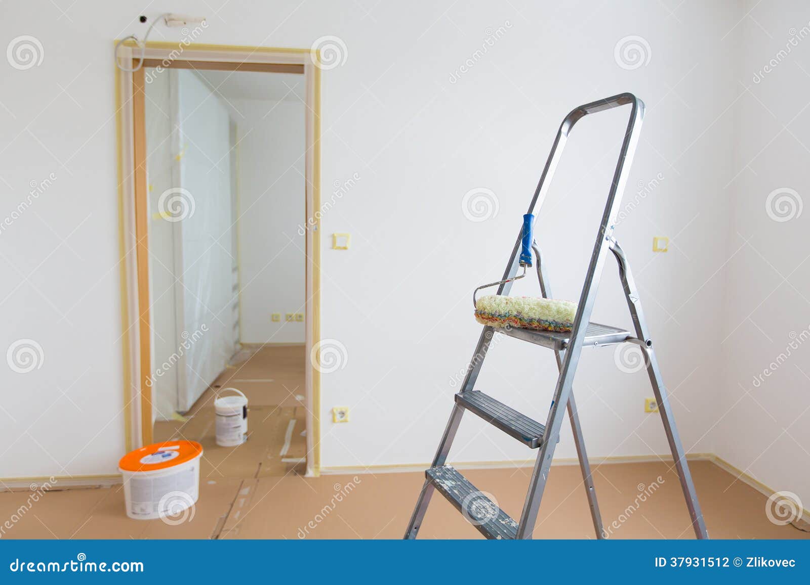 Home renovation stock photo. Image of interior, ladder - 37931512