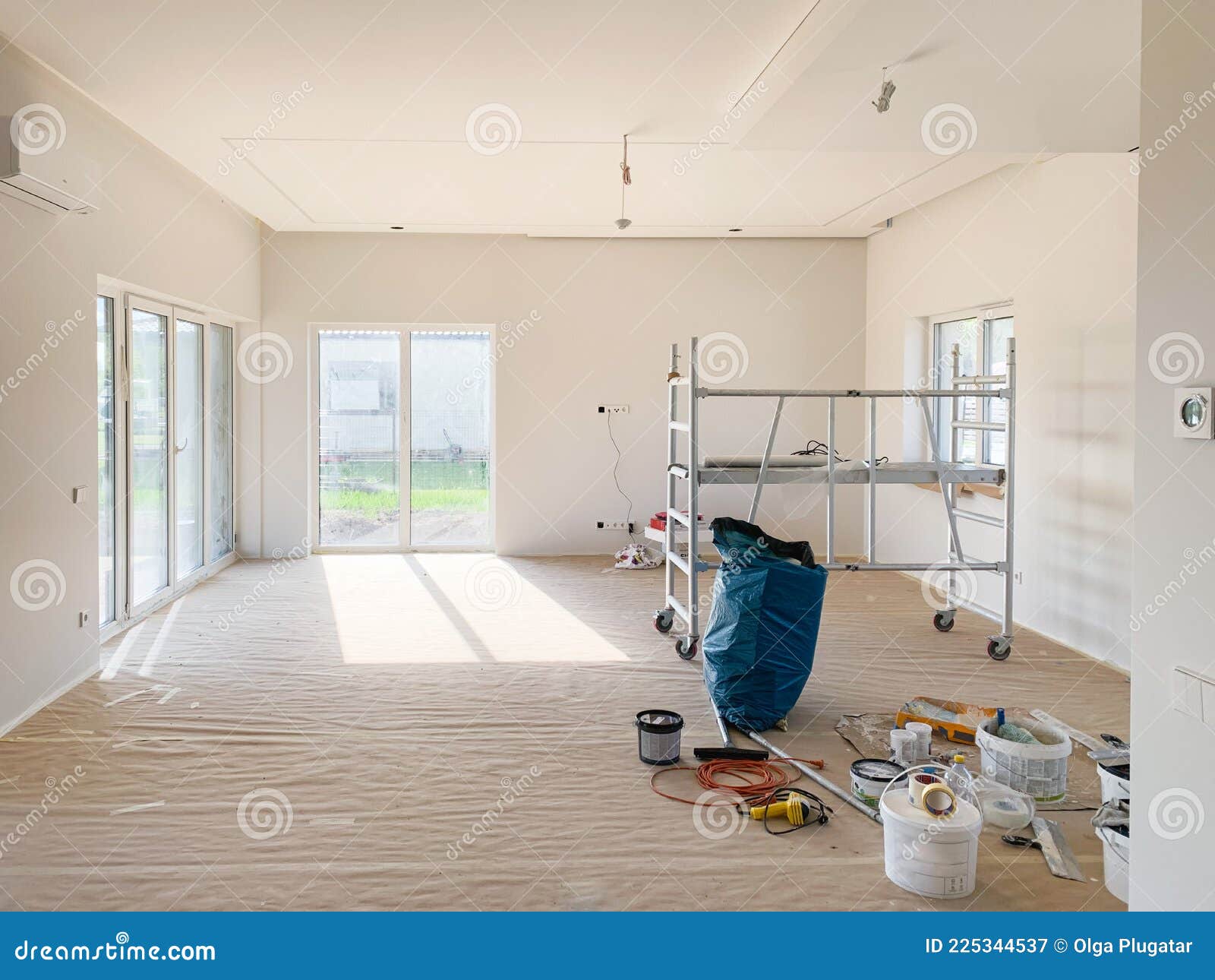 Home Renovation in the Process, Reconstruction of Bright Room in the ...