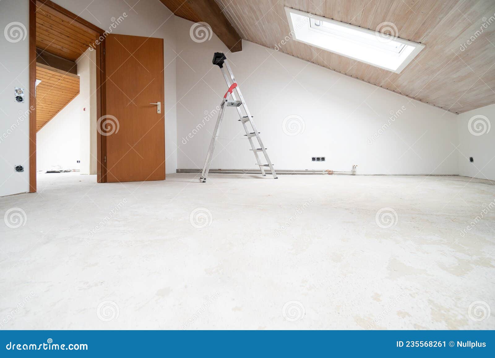 Home Renovation Project, Installing Wallpaper Stock Image - Image of ...