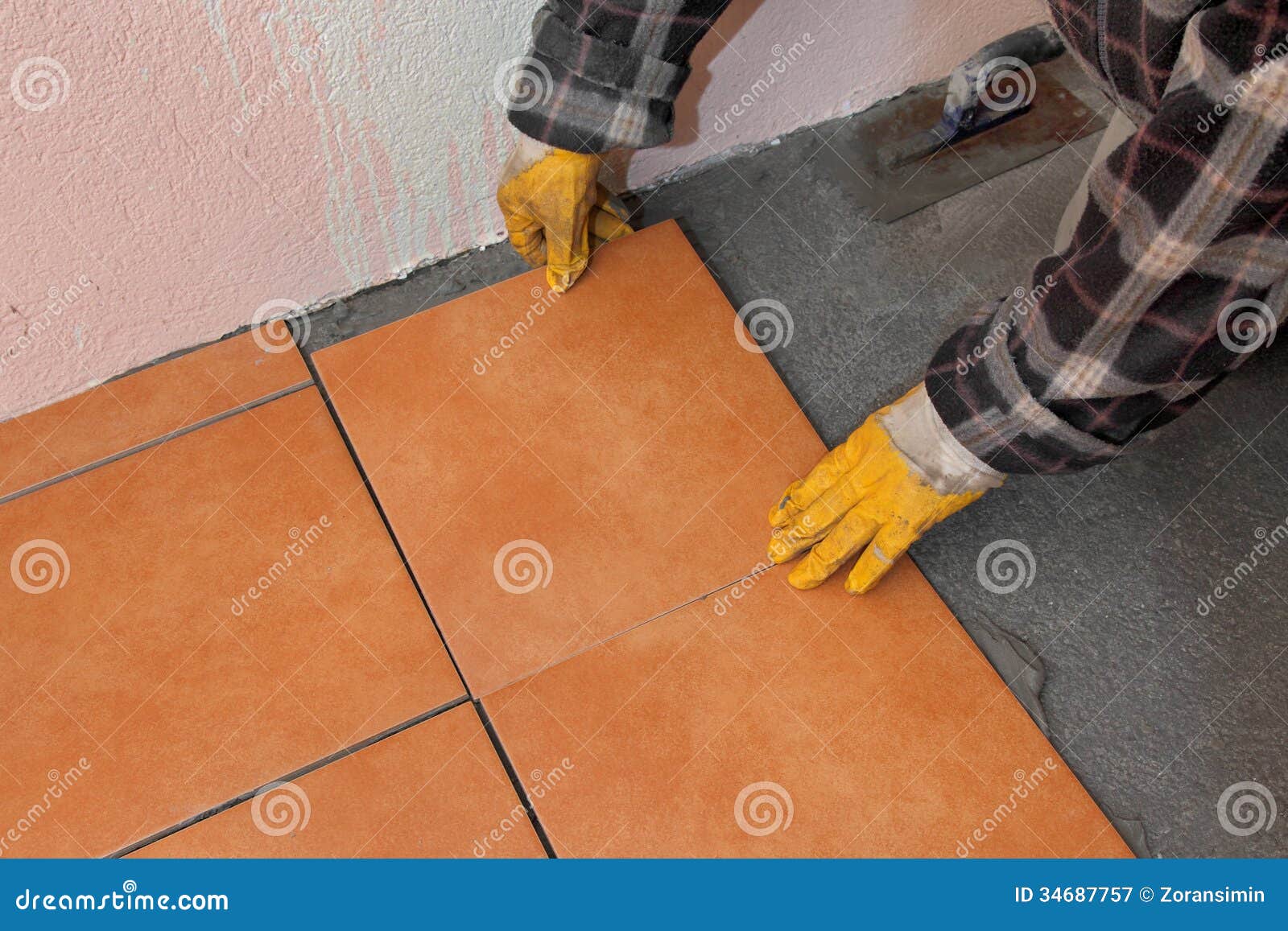 Home renovation, tiles stock image. Image of mason, indoor - 34687757
