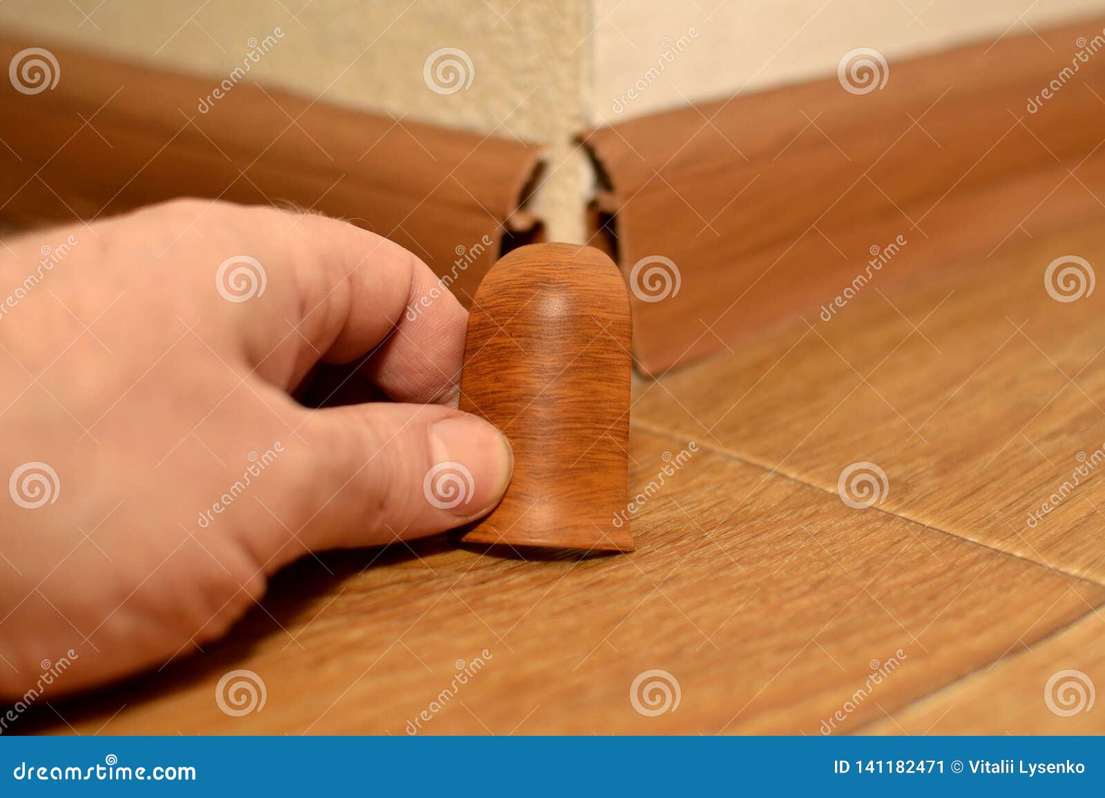 Home Repair, Installation of Plinth. Stock Image - Image of apartment ...