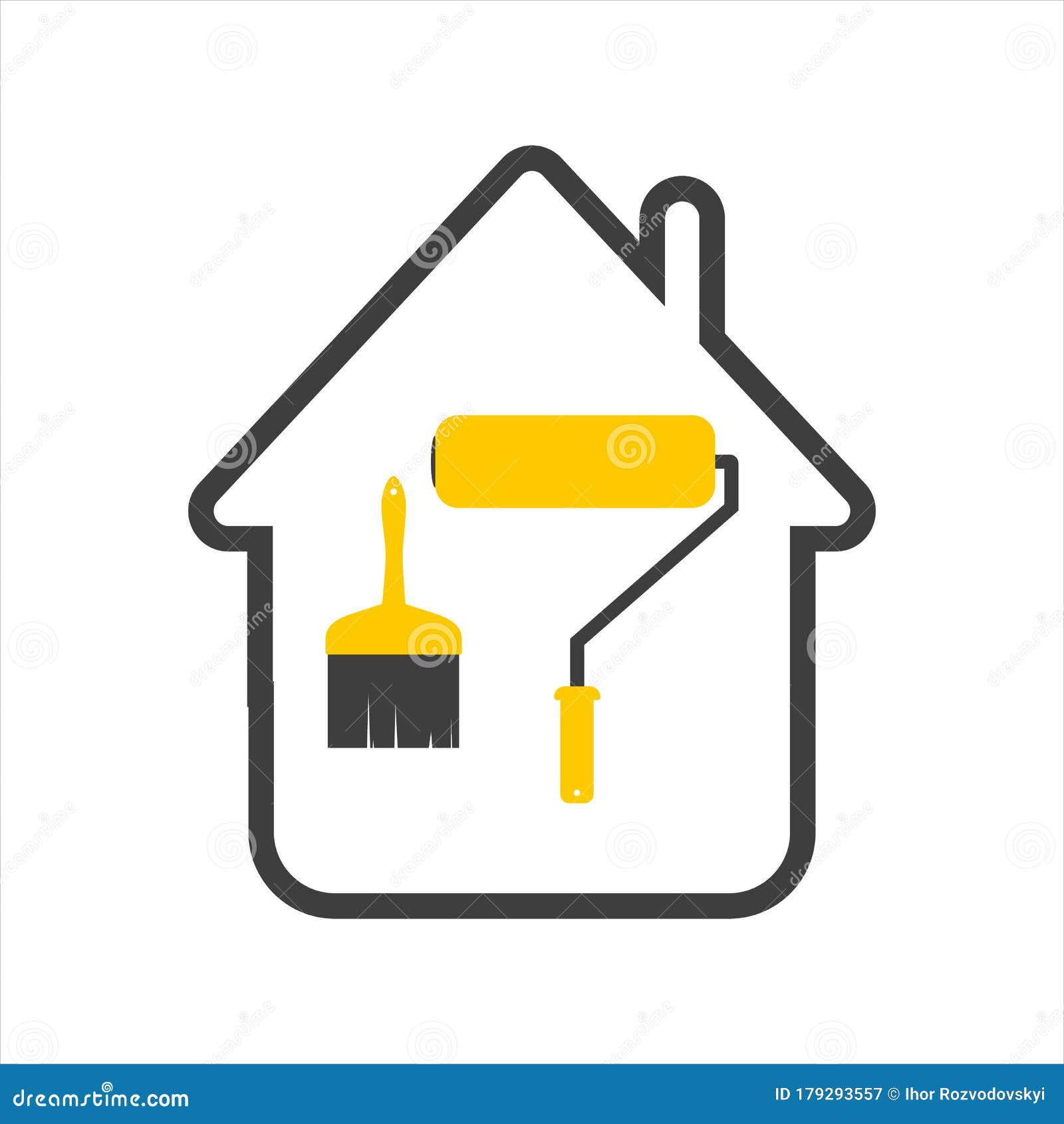 Home Repair and Painting Tools, Vector Illustration Stock Illustration ...