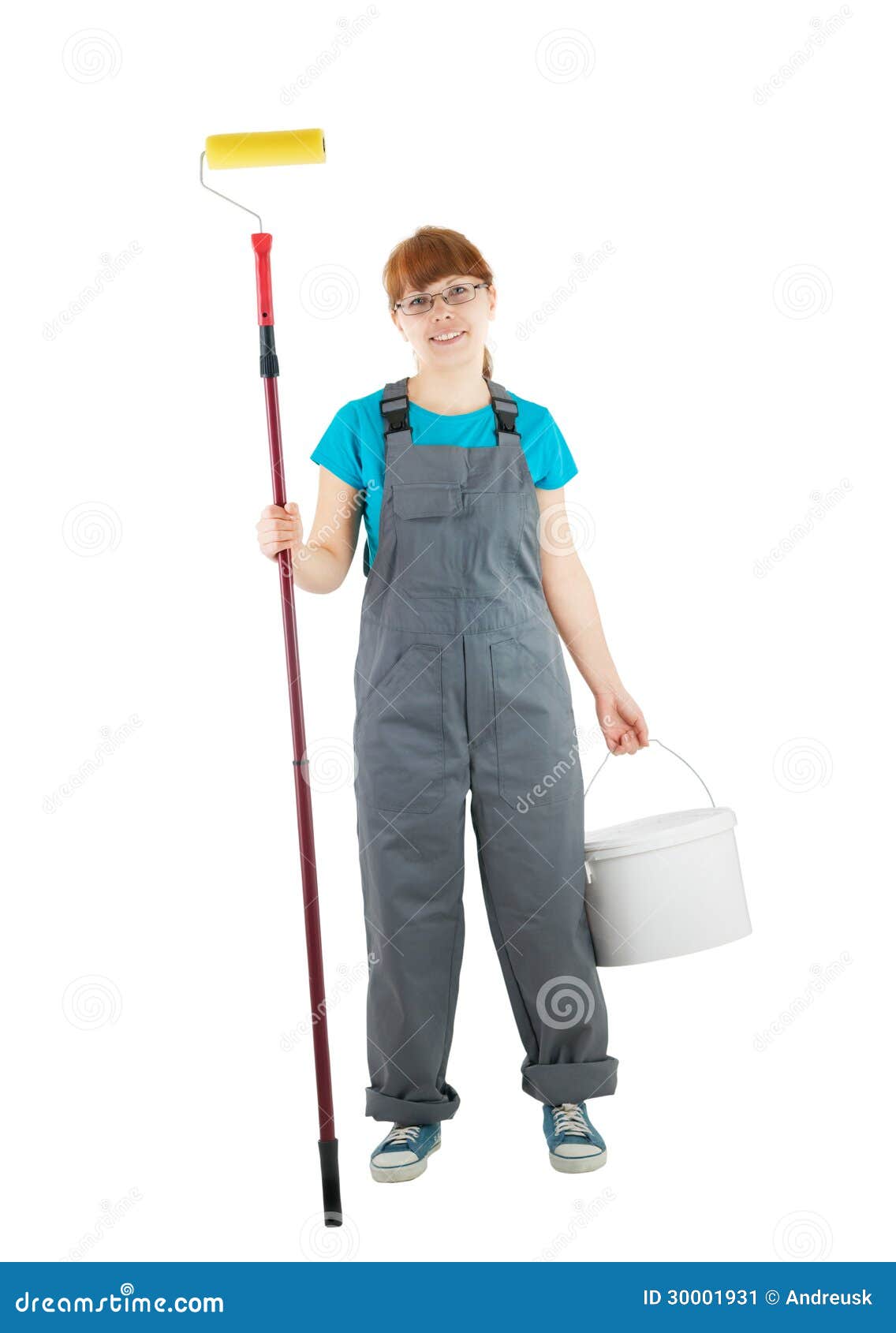 Home repair woman isolated stock image. Image of woman - 30001931