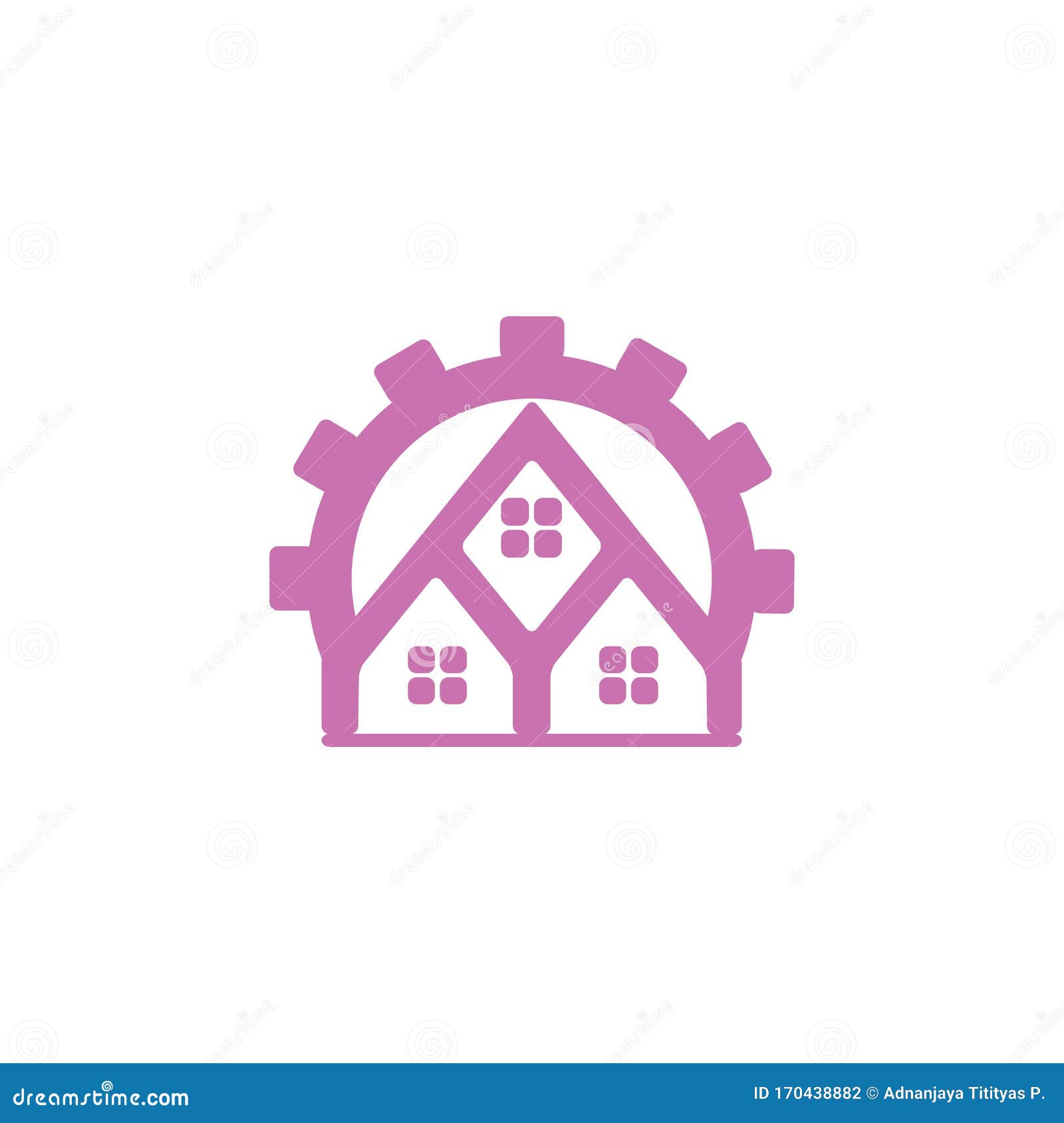 Home Resident Group Symbol Logo Vector Stock Vector - Illustration of ...