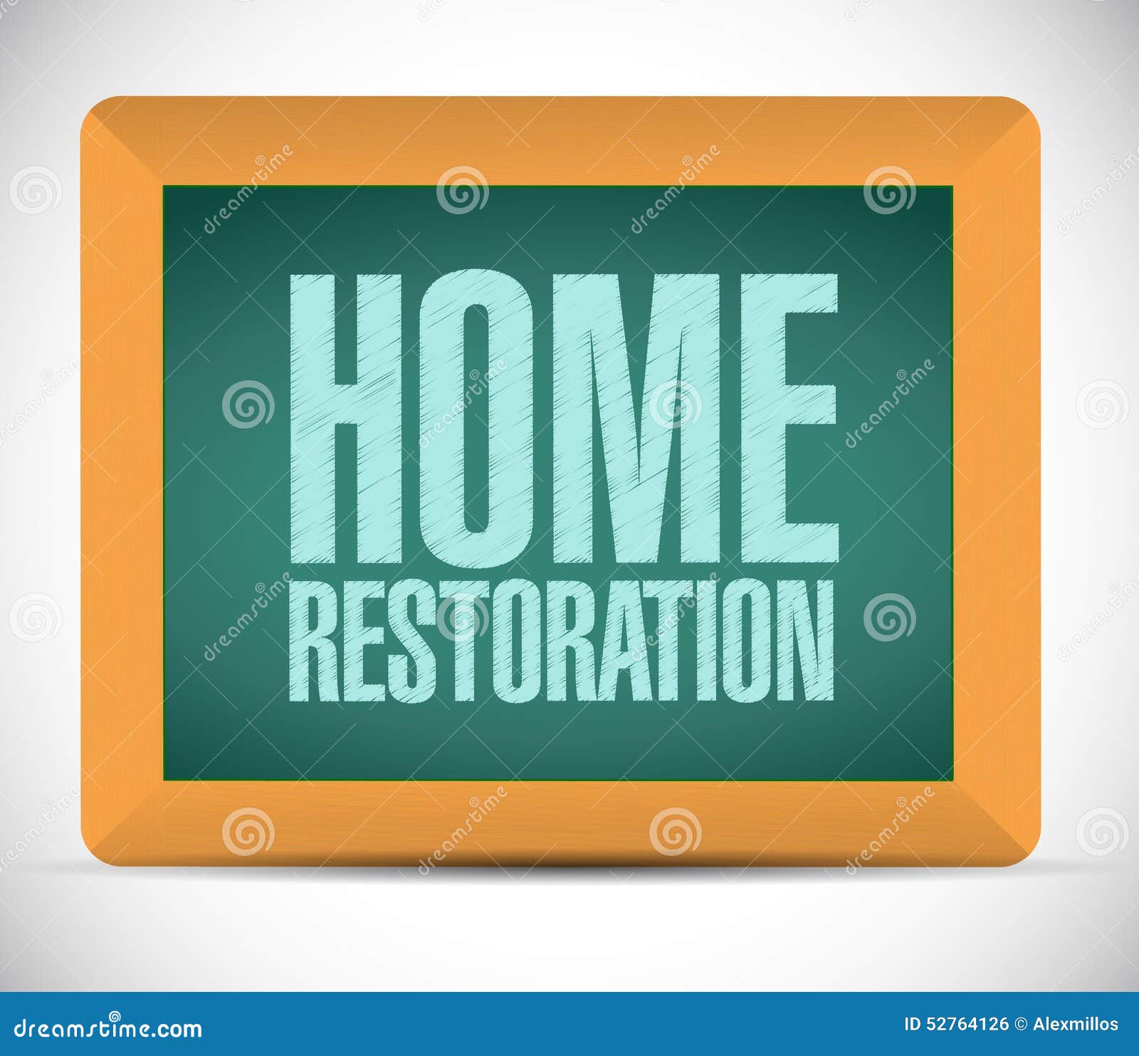 Home Restoration Board Sign Illustration Design Stock Illustration ...