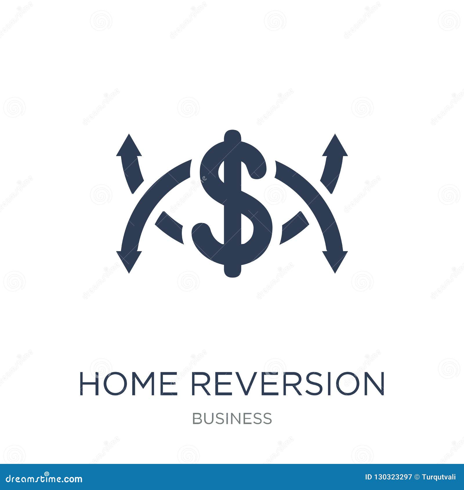 Home Reversion Plan Icon. Trendy Flat Vector Home Reversion Plan Stock ...