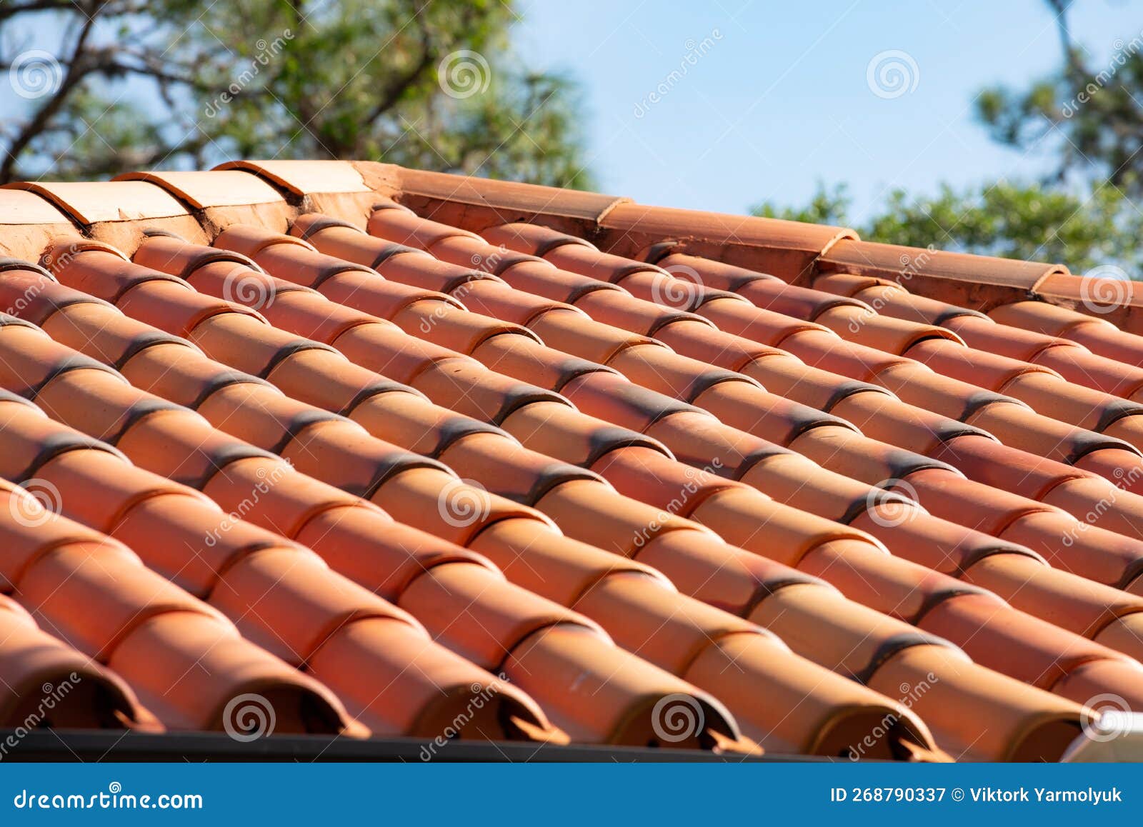 Home with roof tiles stock image. Image of architectural - 268790337
