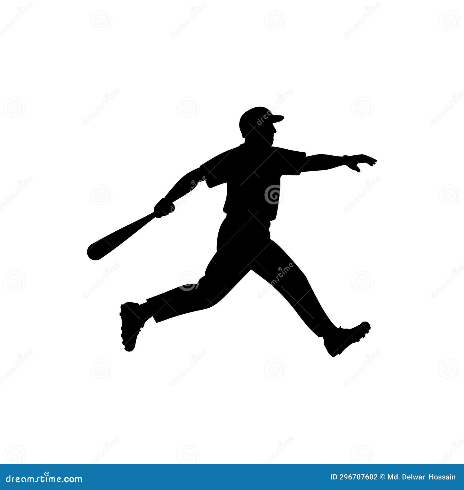Home Run Icon stock illustration. Illustration of vector - 296707602
