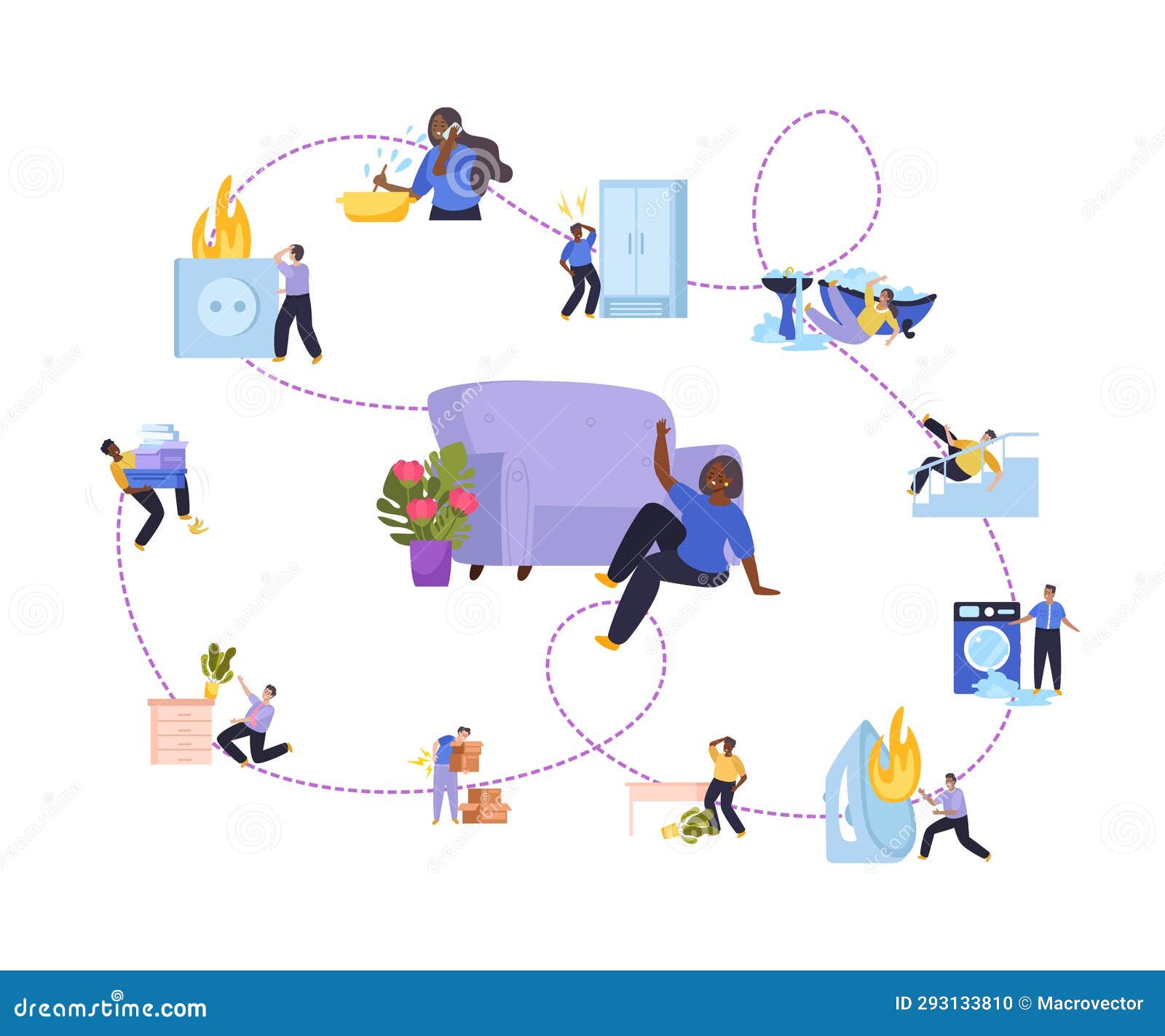Home Safety Concept stock illustration. Illustration of equipment ...
