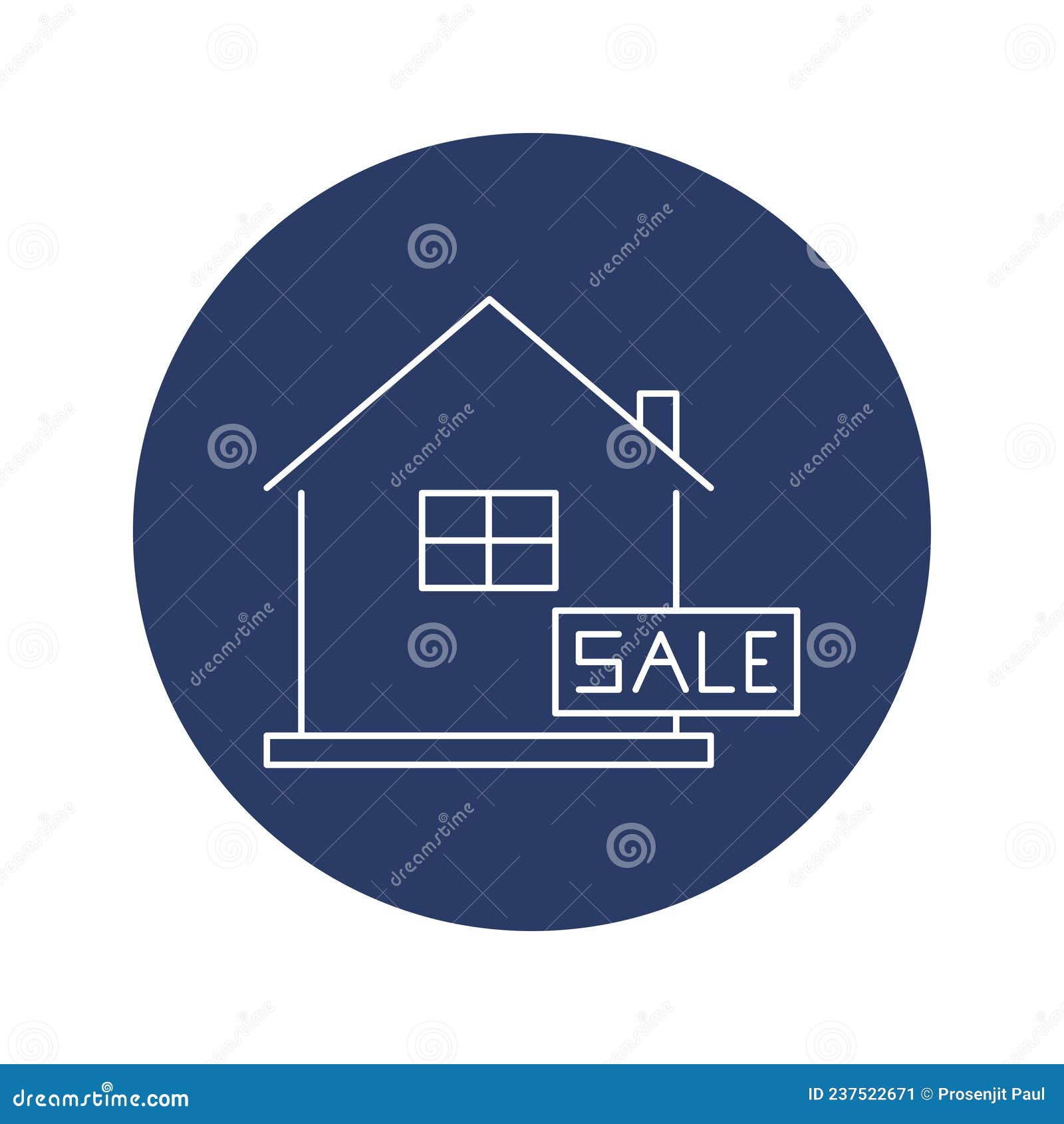 Home for sale icon vector stock vector. Illustration of shape - 237522671