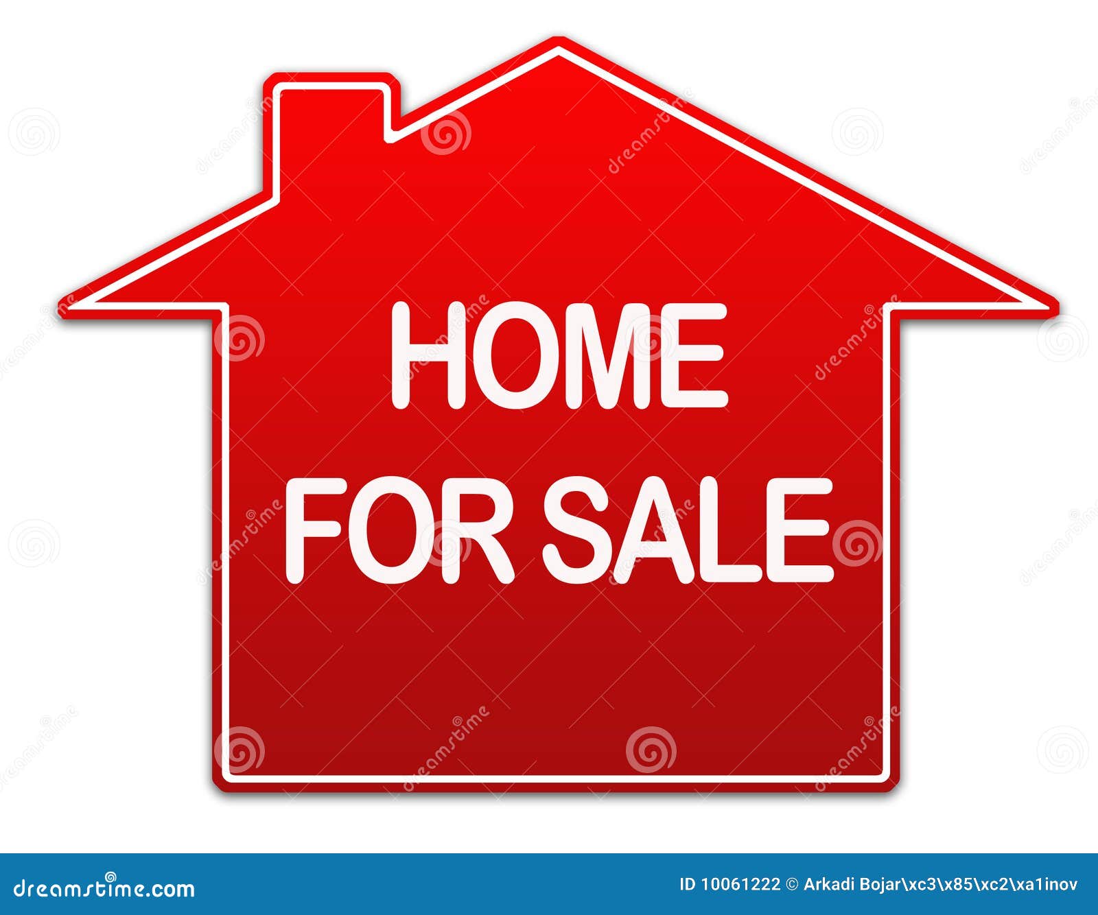 Home for Sale Real Estate Sign Stock Illustration - Illustration of ...
