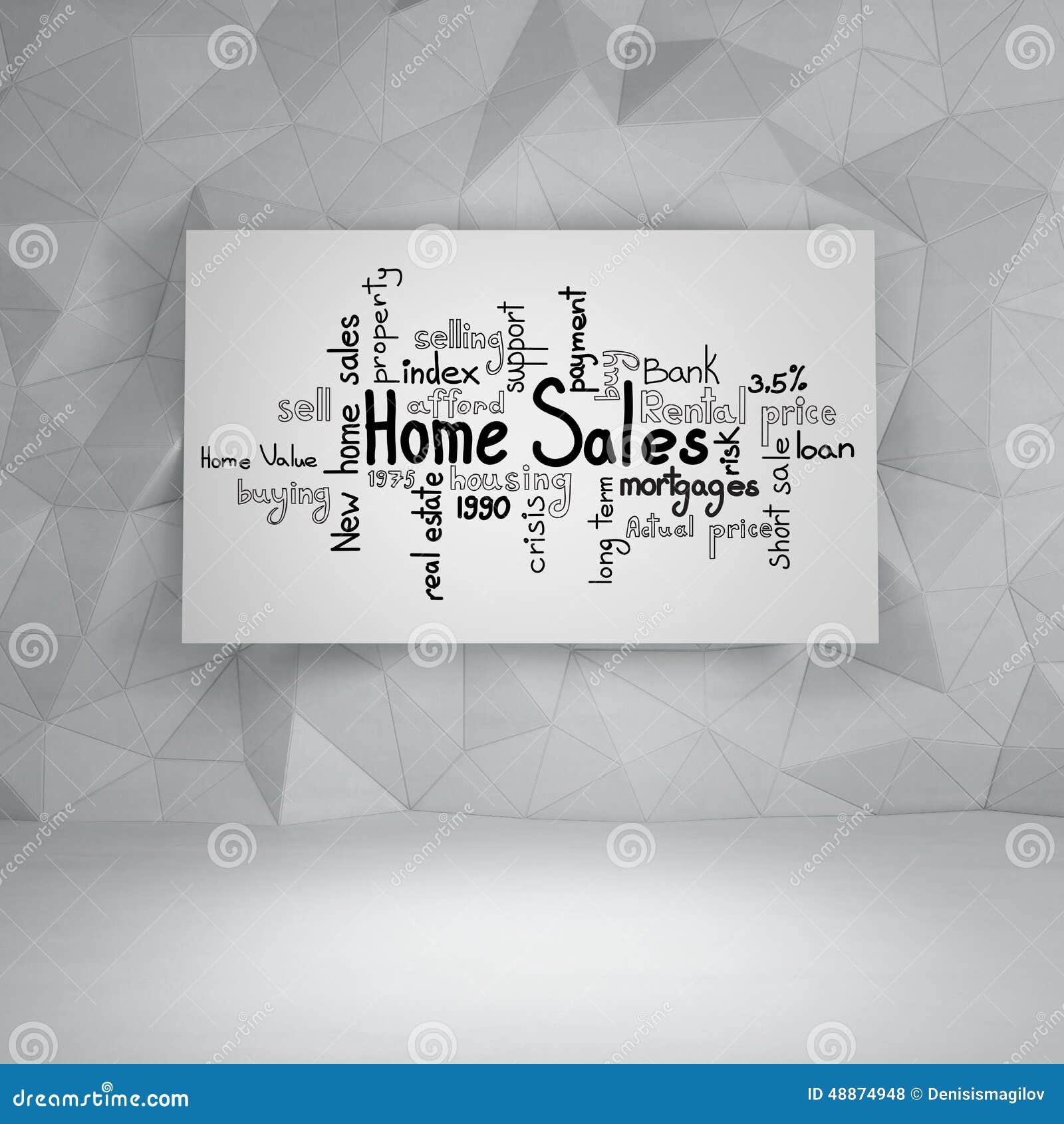 Home sales concept stock illustration. Illustration of presentation ...