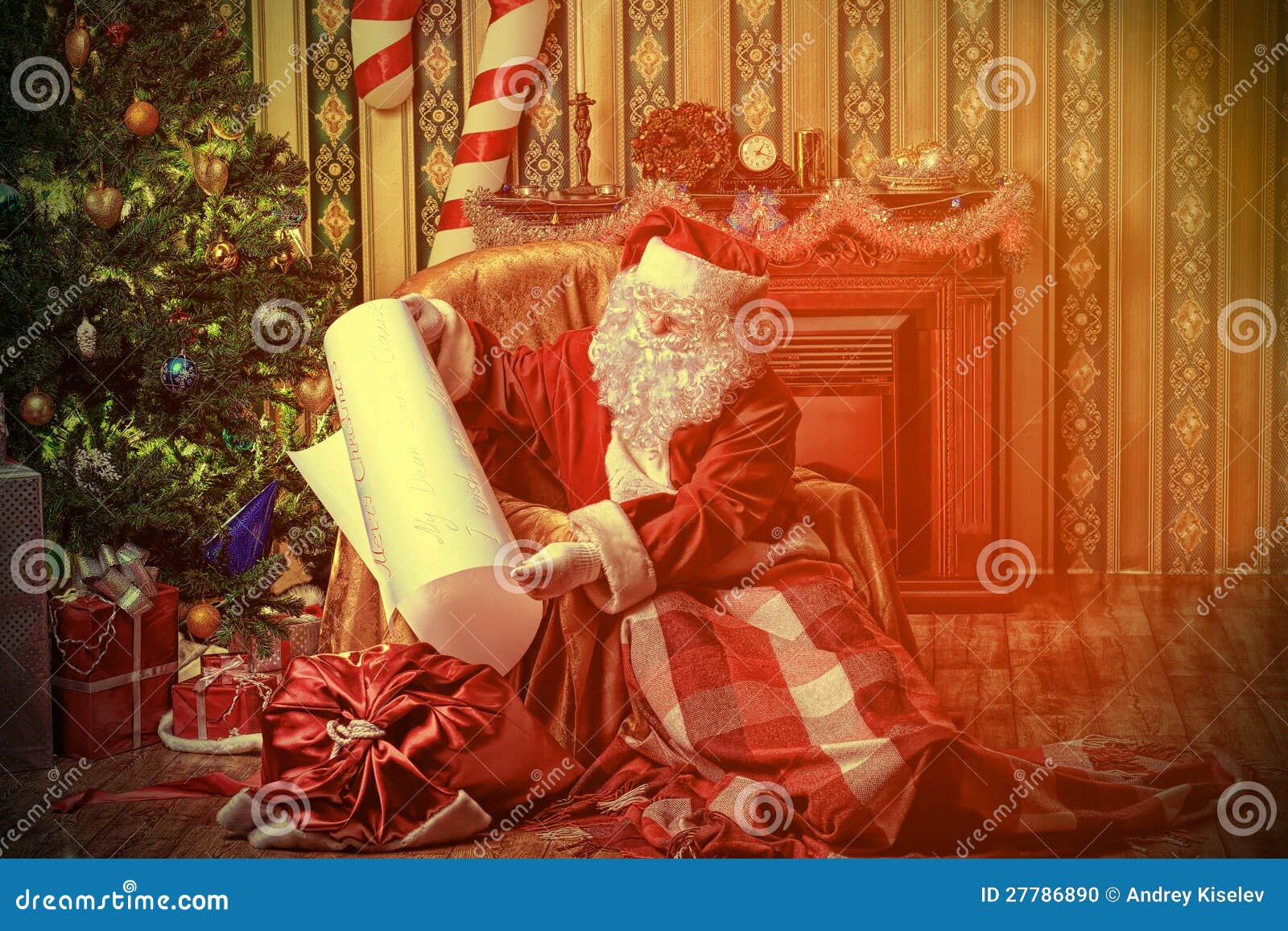 Home of santa stock photo. Image of father, interior - 27786890
