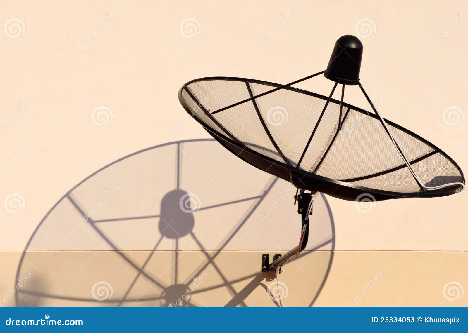 Home Satellite Dish and Shadow Stock Image - Image of information ...