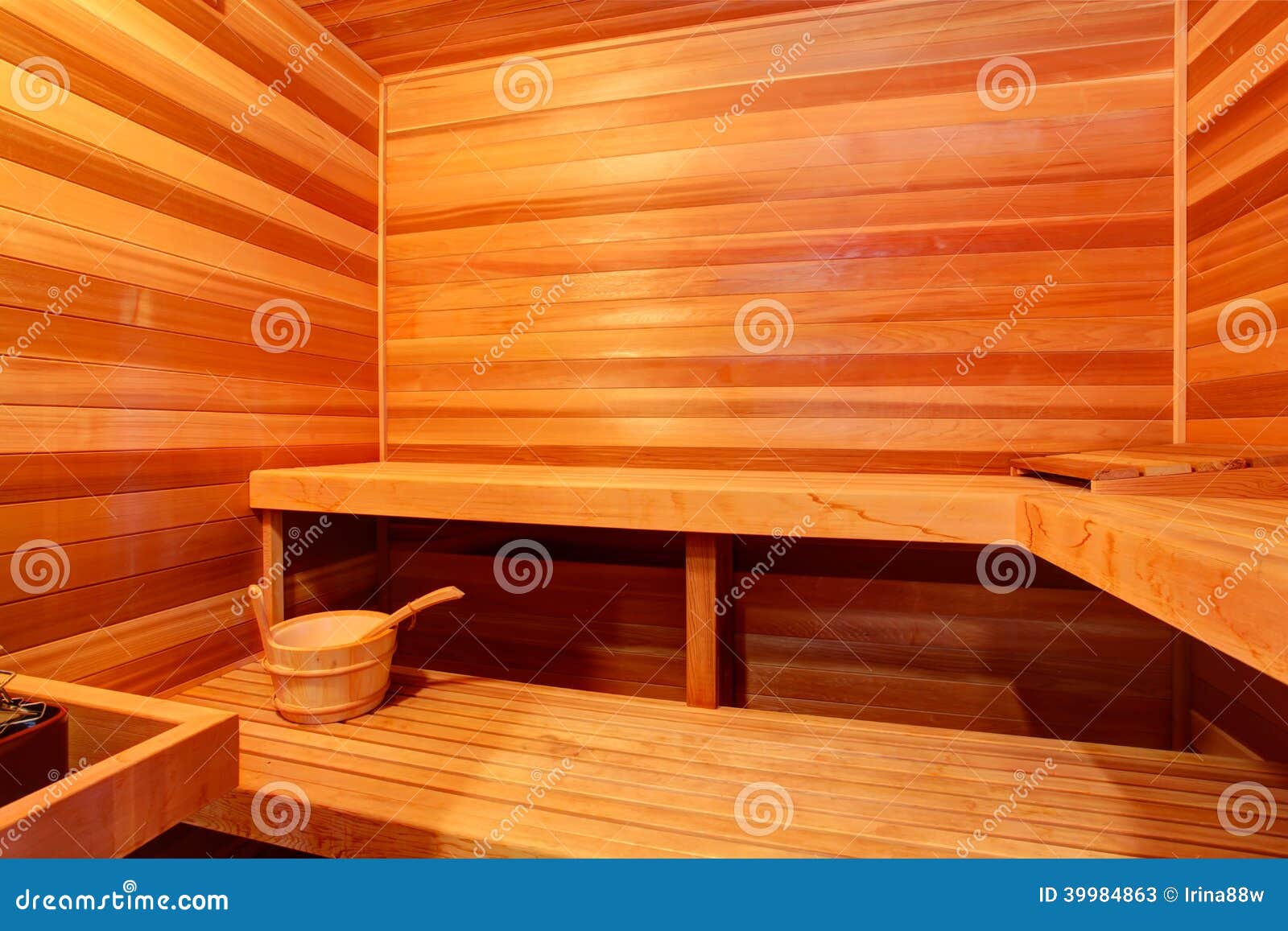 Home sauna interior stock image. Image of design, detailes - 39984863