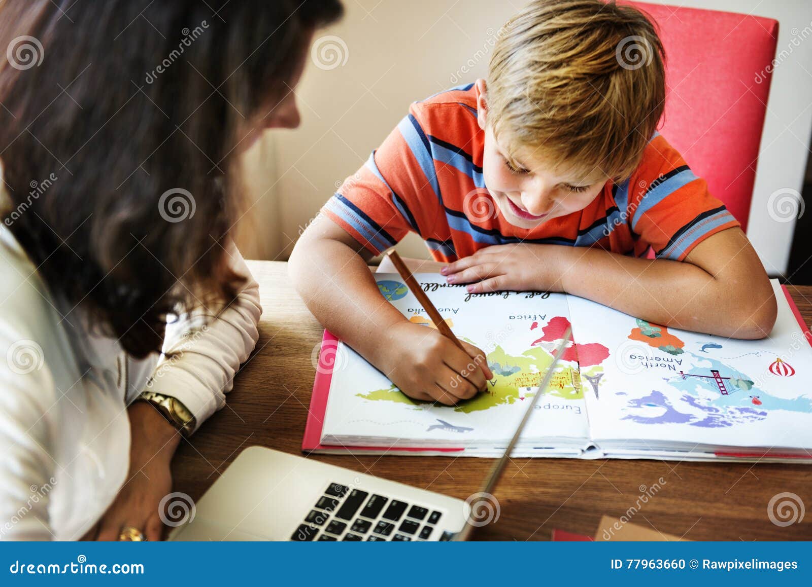 Home School Learning Homework Reading Concept Stock Photo - Image of ...