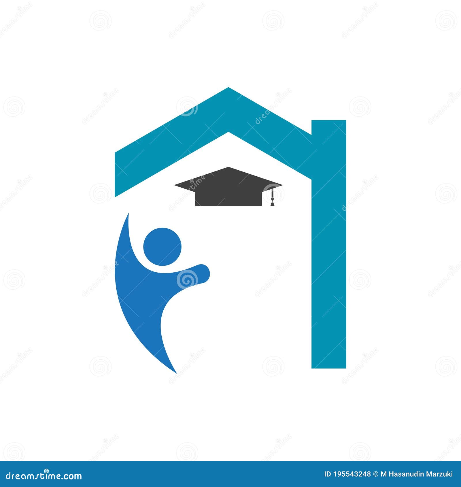 Home school logo stock vector. Illustration of abstract - 195543248