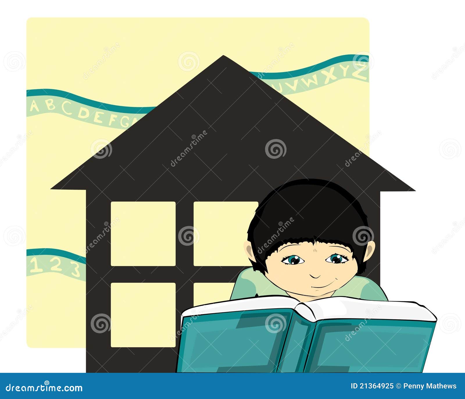 Home Schooler stock vector. Illustration of book, class - 21364925