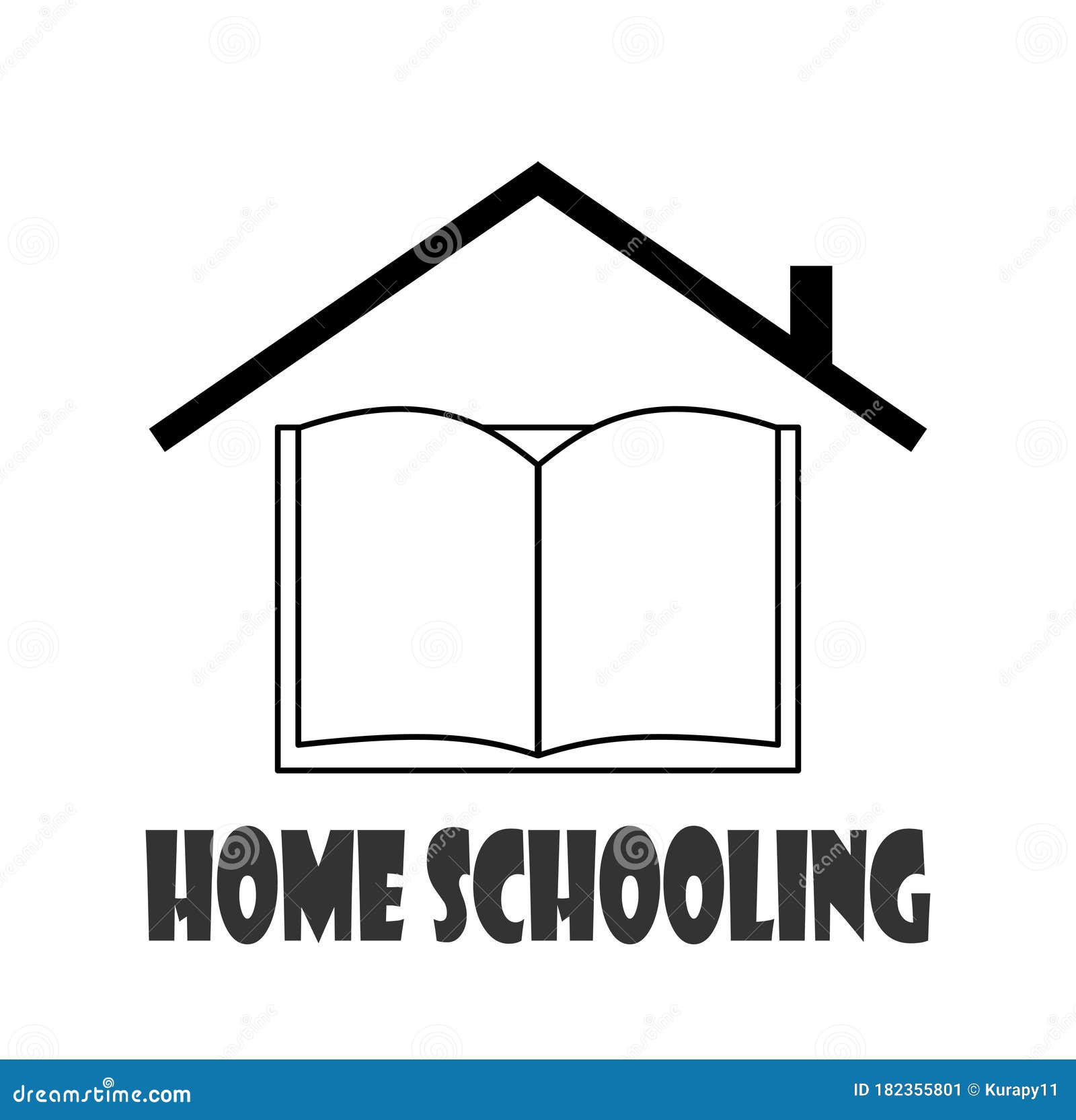 Home Schooling Logo Vector. Stock Illustration - Illustration of ...