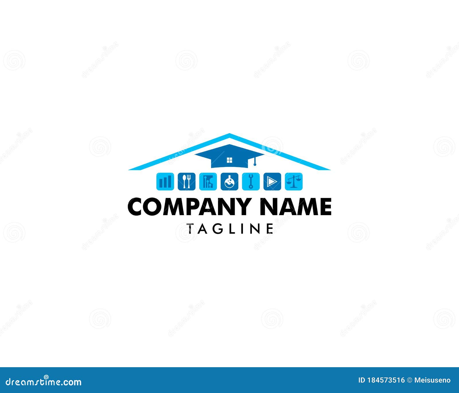 Home Schooling Logo Vector Template Stock Vector - Illustration of ...