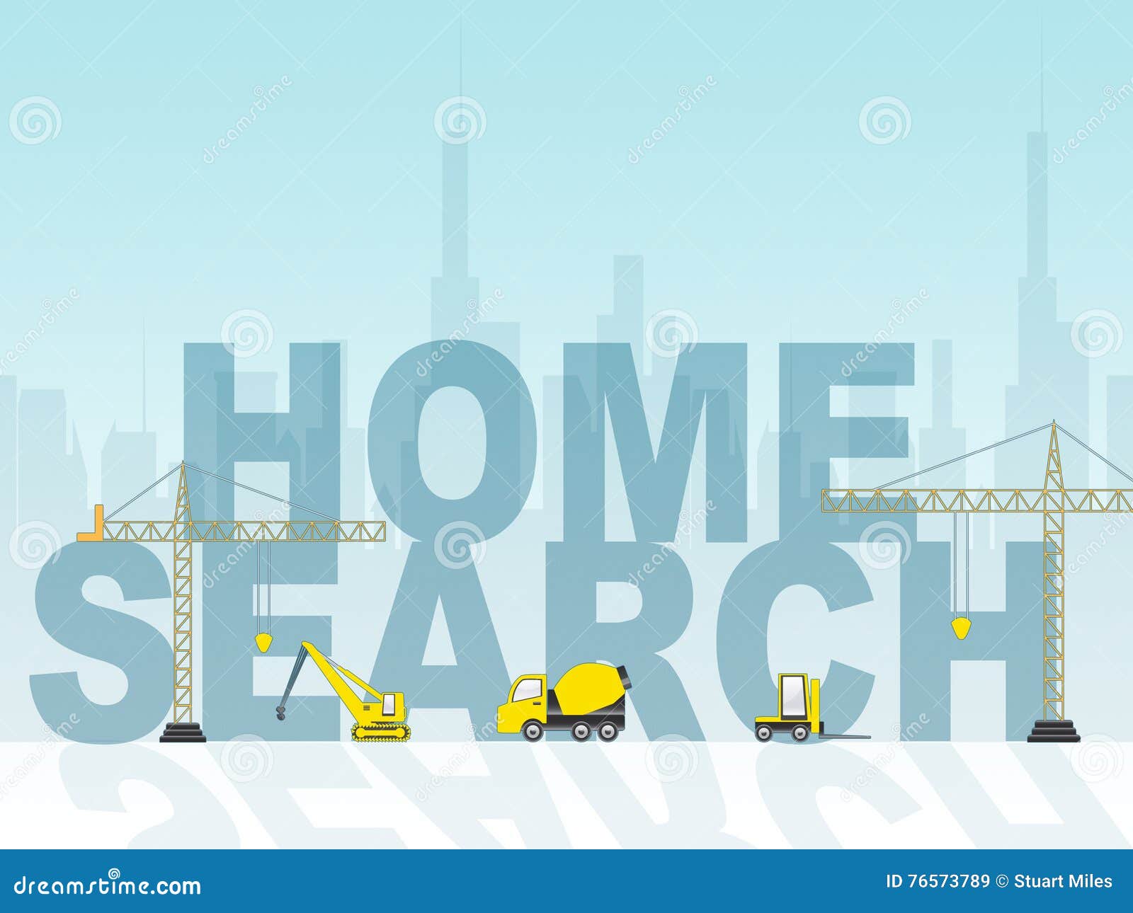 Home And Search Logo Designs Concept Vector Stock Illustration, Real ...