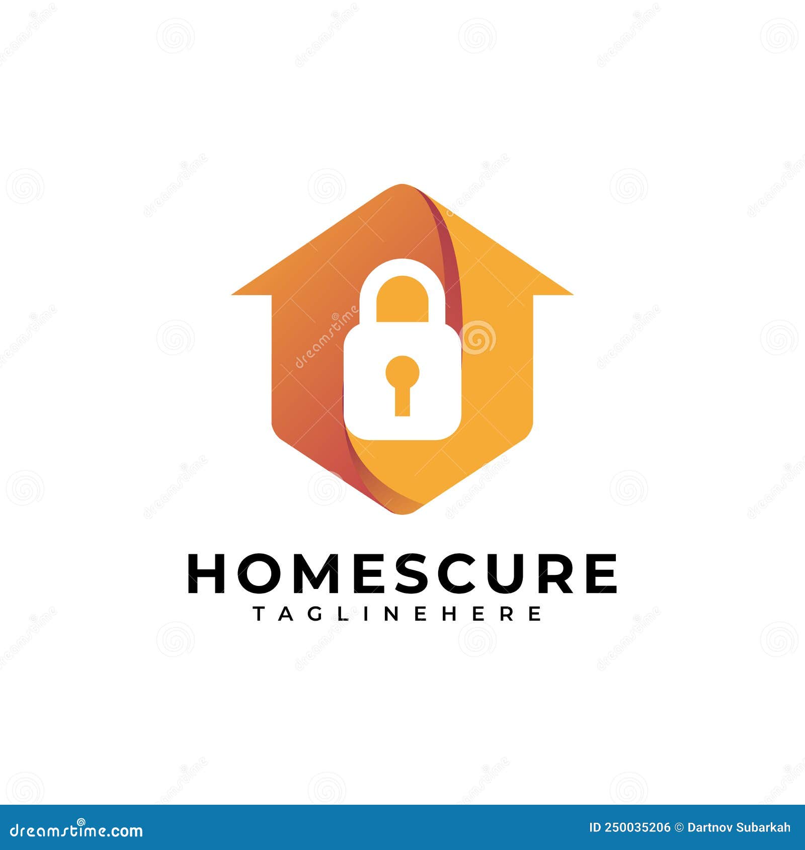 Home Secure Dual Meaning Logo Stock Illustration - Illustration of ...