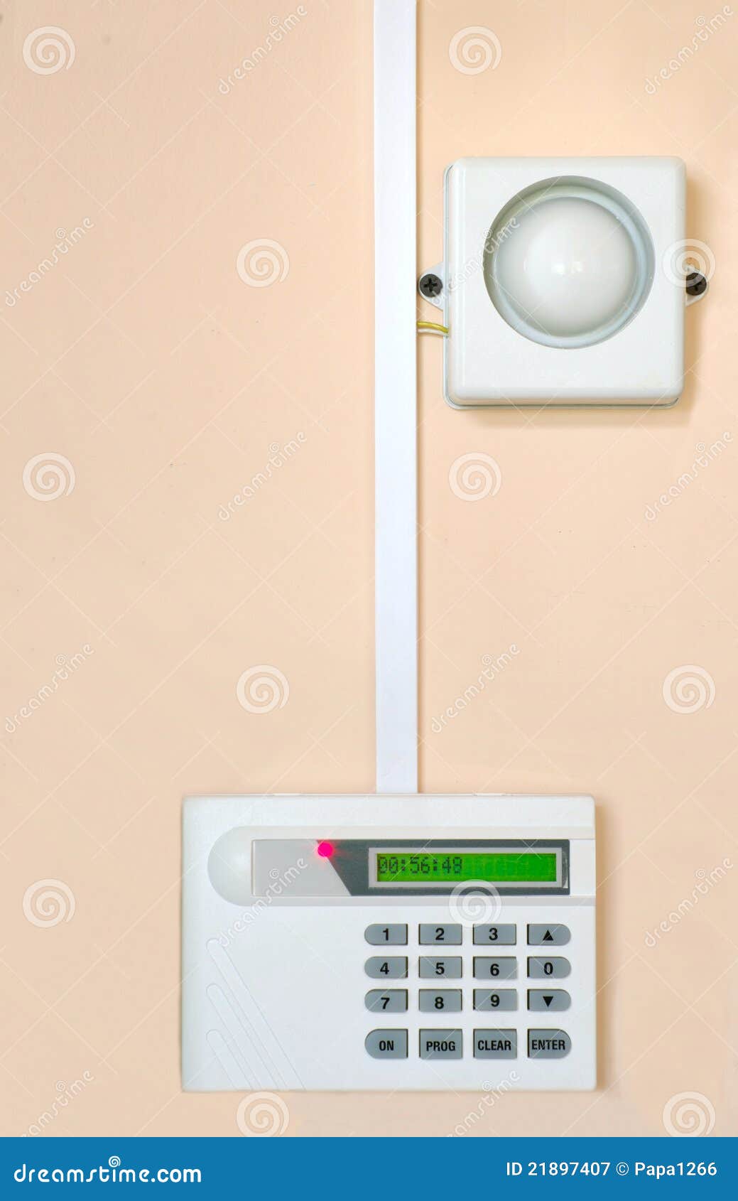 Home security stock image. Image of monitored, thief - 21897407