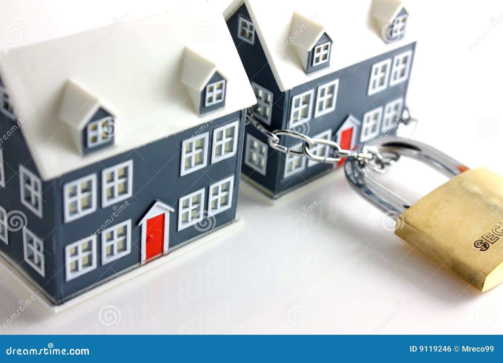 Home security stock photo. Image of lock, model, unsecure - 9119246