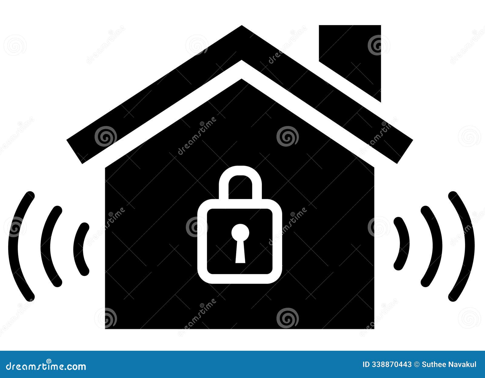 Home Security Alarm Icon. Home Security Signs. Smart Home Security ...