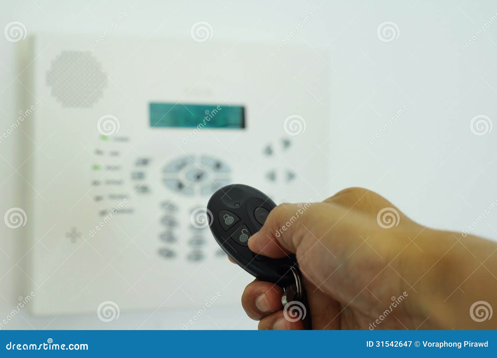 Home security alarm stock image. Image of horizontal - 31542647