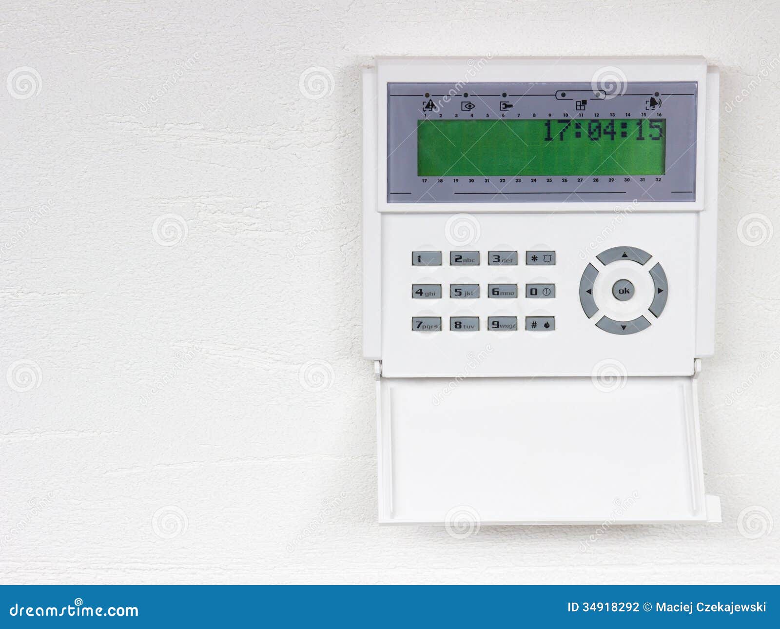 Home security alarm system stock photo. Image of electronic - 34918292