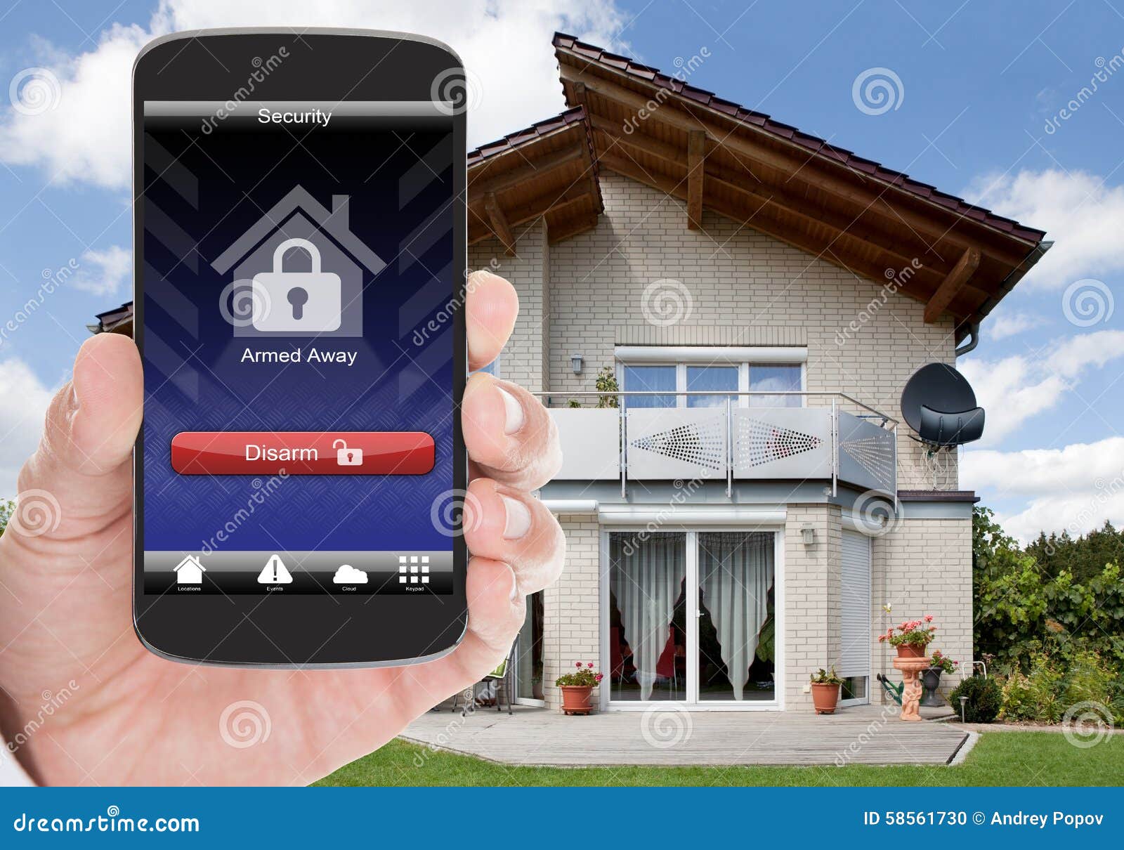 Home Security stock photo. Image of modern, controls - 58561730