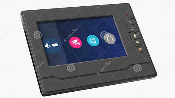 Home Security Intercom Touch Screen Control Panel Stock Illustration ...