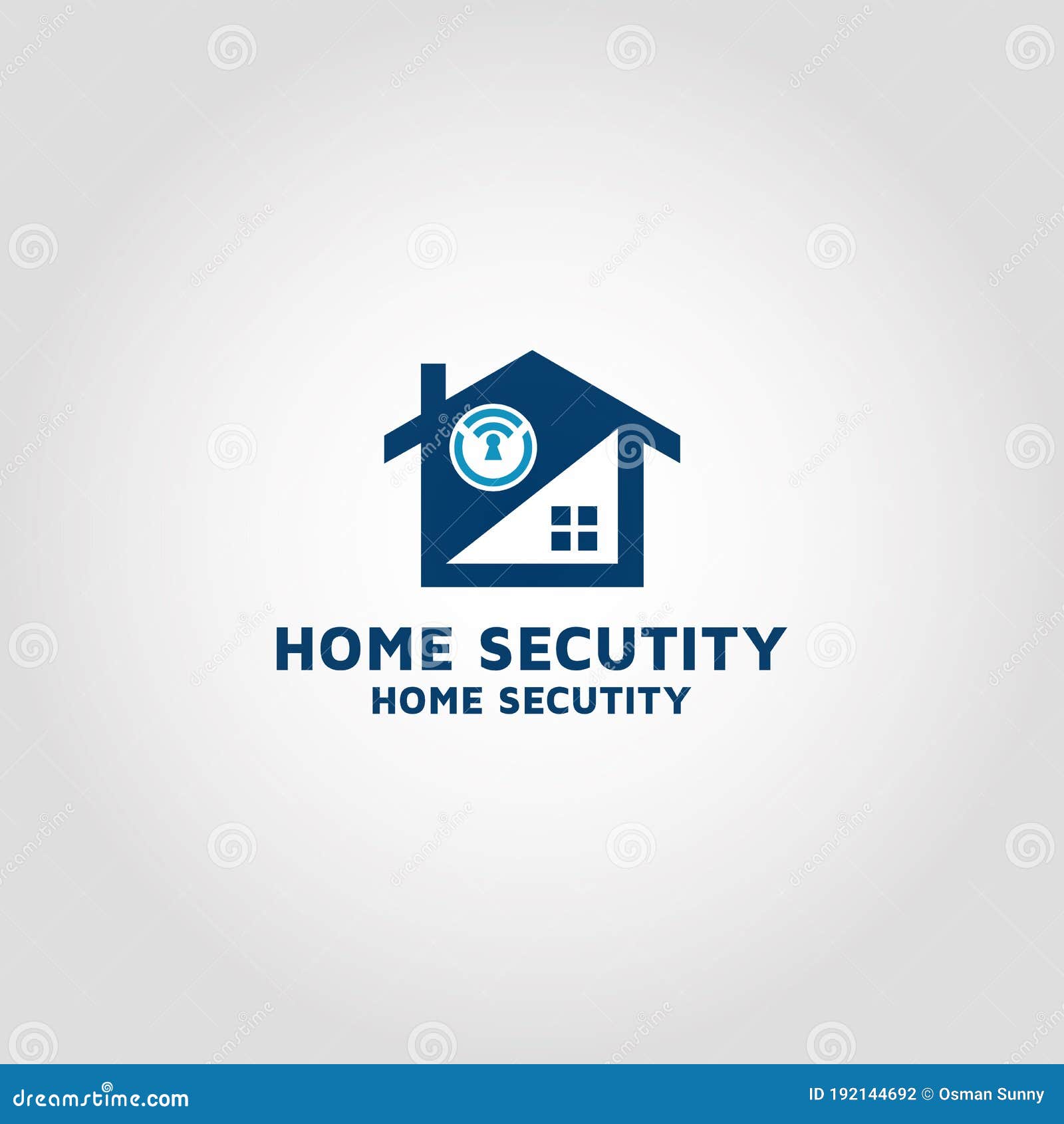 Home Security Logo Design Template Idea and Inspiration Stock Vector ...