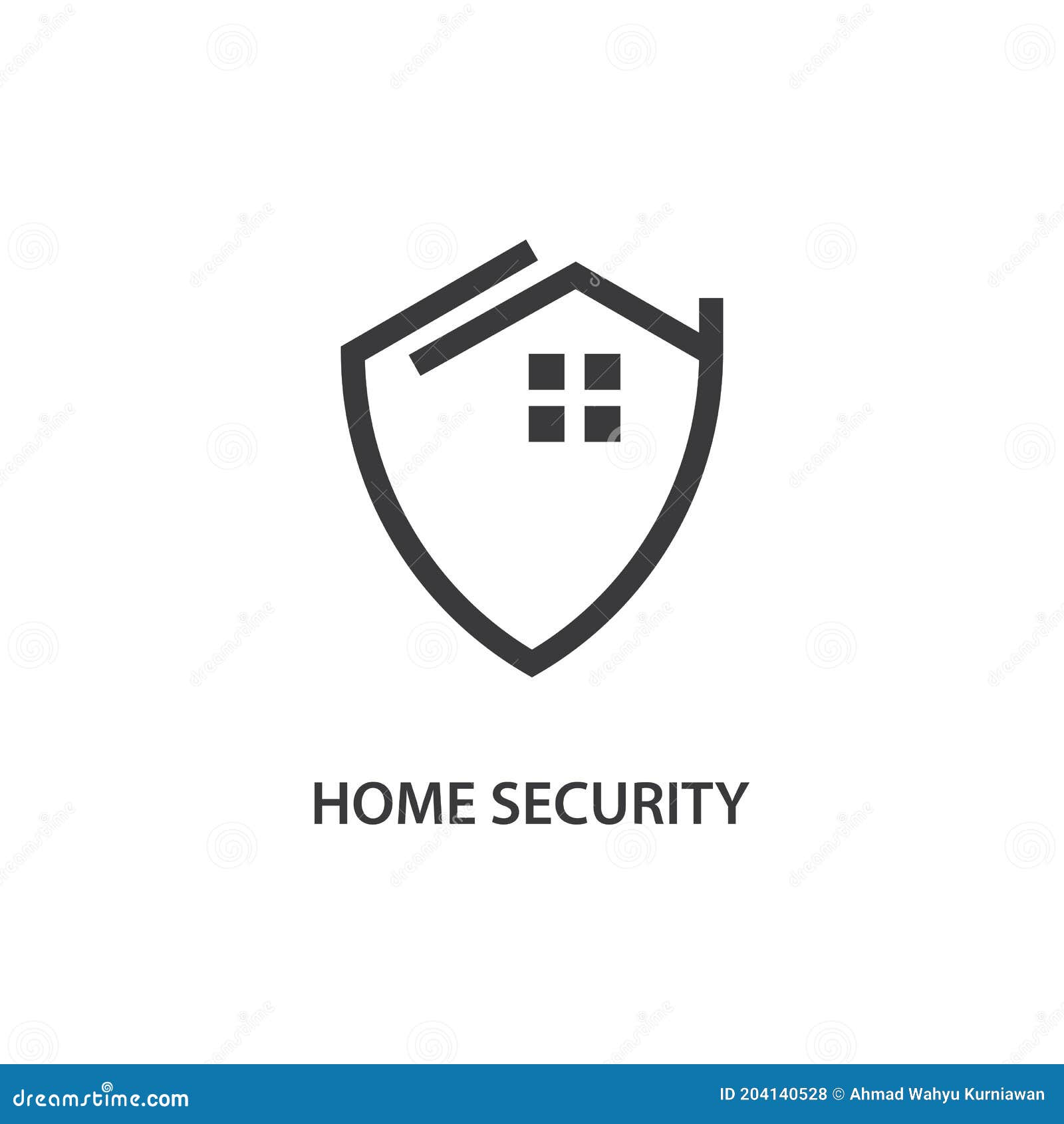 Home Security stock vector. Illustration of smart, house - 204140528