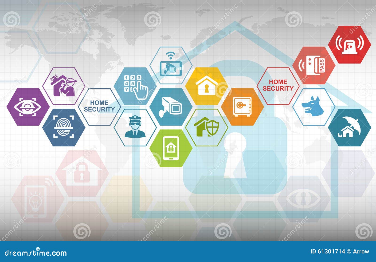 Protection Background. Technology Security, Encode And Decrypt. Stock ...