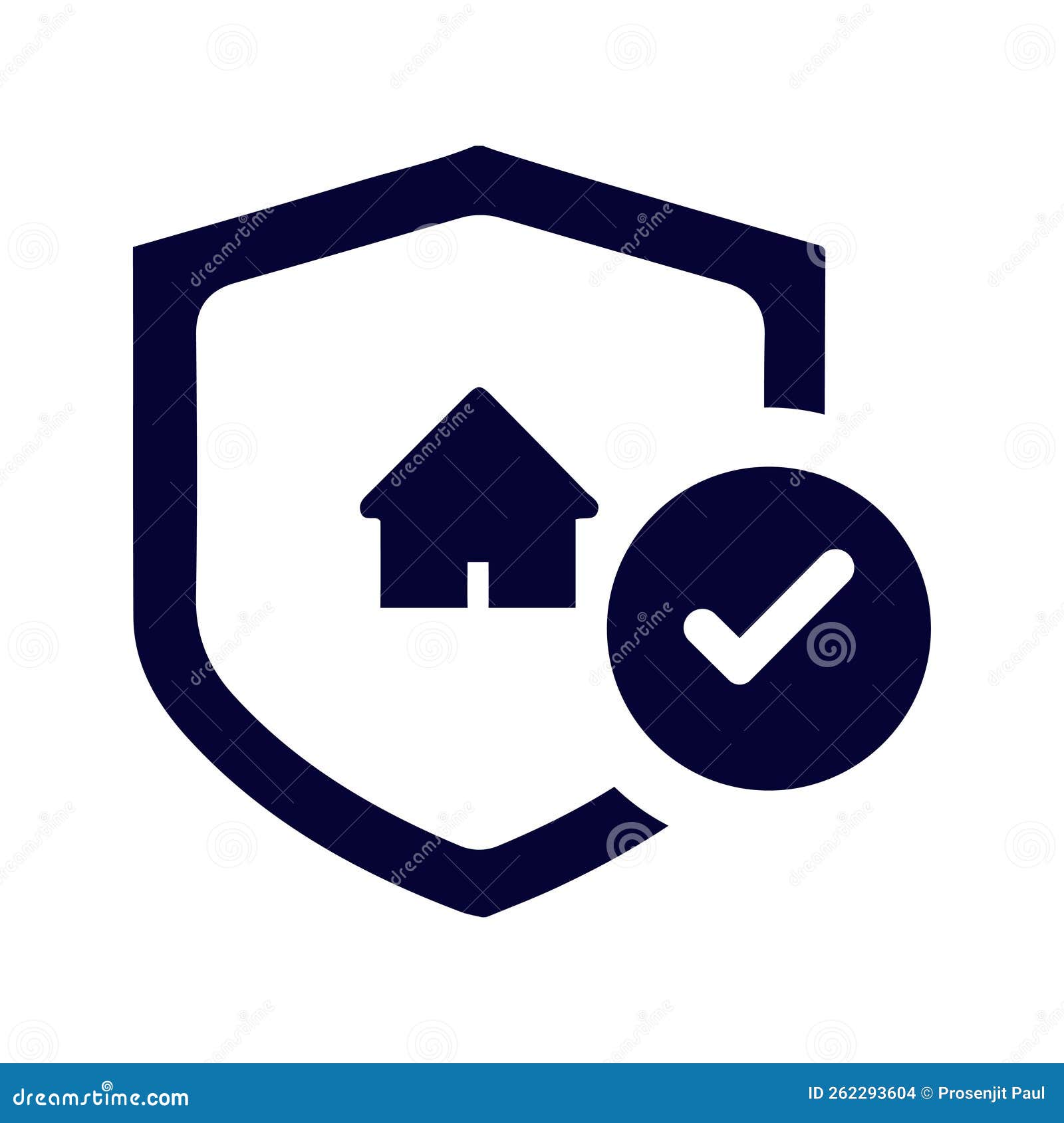 Home Security Protection Icon Stock Vector - Illustration of secure ...