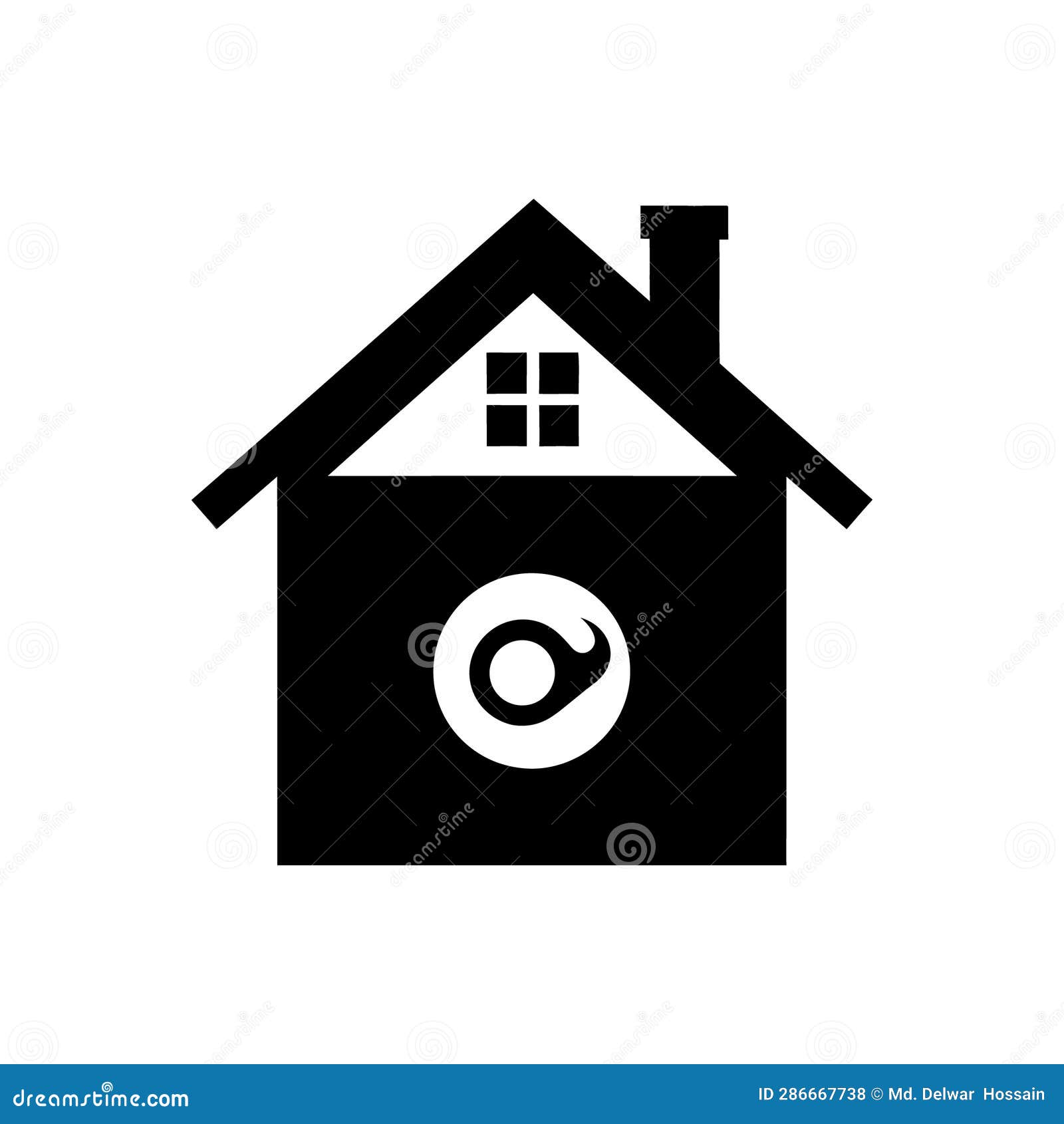 Home security sign icon stock vector. Illustration of diagram - 286667738