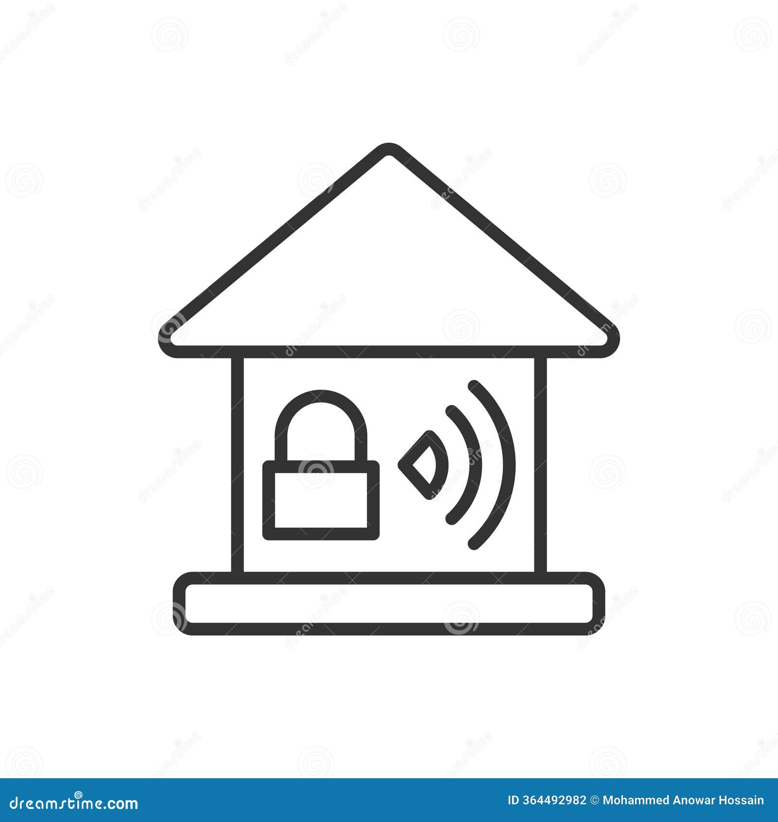 Security Smart Home Hub Cartoon Vector Illustration | CartoonDealer.com ...