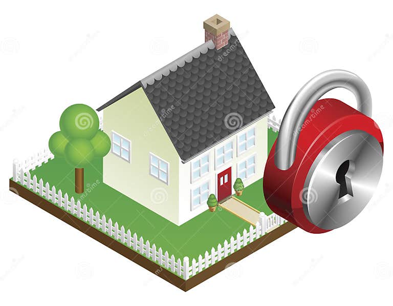 Home Security System Concept Stock Vector - Illustration of isometric ...