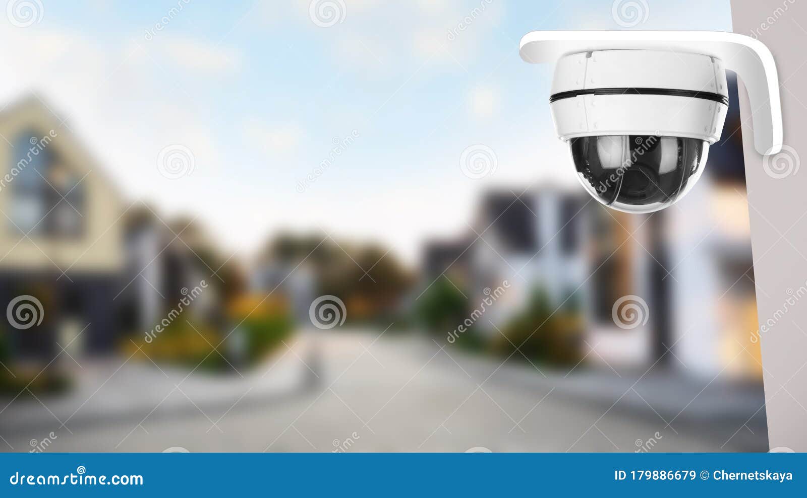 Security System. House Under CCTV Camera Surveillance Stock Image ...